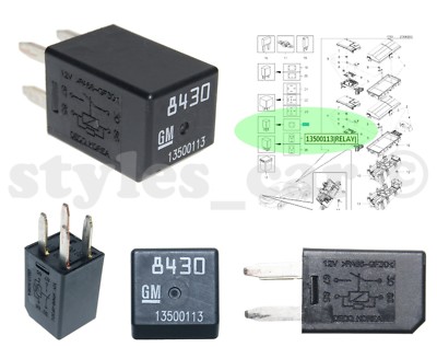 Genuine GM 13500113 Vauxhall Opel & Chevrolet 05-17 4-Pin Black Mini ...