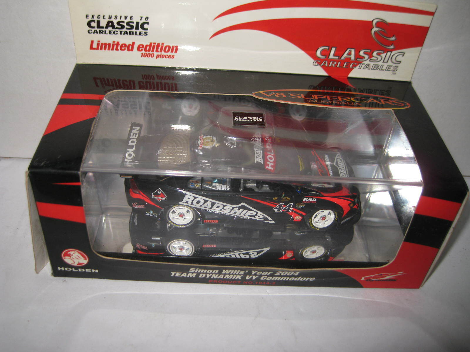 1/43 CLASSIC HOLDEN VY COMMODORE 2004 SIMON WILLS DYNAMIK V8 SUPERCAR ...
