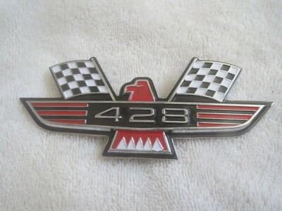 1960's FORD PERFORMANCE BIRD EMBLEM AIR CLEANER OR FENDER EMBLEM RED ...