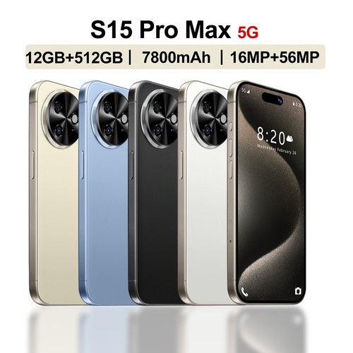 S15 Pro Max Unlocked Cell Phones 512GB Dual SIM 5G Android Smartphone ...