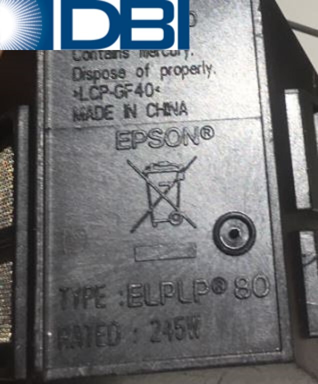 GENUINE ORIGINAL OEM EPSON ELPLP80 LAMP FOR MANY PROJECTORS V13H010L80 ...