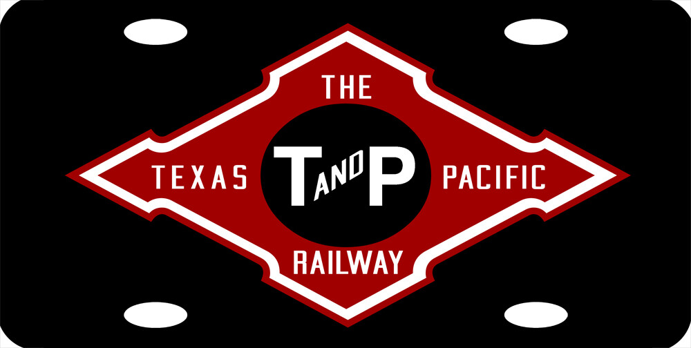 Texas & Pacific Logo Railroad Train License Plate | eBay