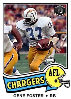 ACEO GENE FOSTER SAN DIEGO CHARGERS CUSTOM HAND MADE ART CARD | eBay