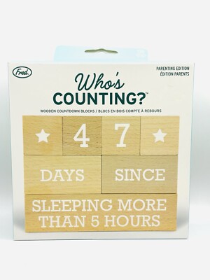 Who's Counting Wooden Countdown Blocks Parenting Edition By Blockhead ...