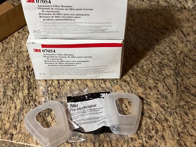 NEW (20) 3M 07054 AUTOMOTIVE FILTER RETAINERS FOR 3M RESPIRATORS 7054 ...