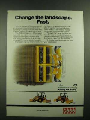 1988 Case 480E LL Loader/Landscaper Ad - Change the Landscape Fast | eBay