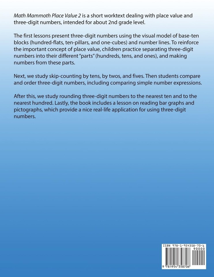 Maria Miller Math Mammoth Place Value 2 (Paperback) (US IMPORT ...