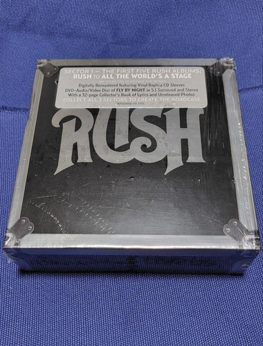 Rush Sector 1 5Cd + 1Dvd Box Set Progressive Rock Music Collection ...