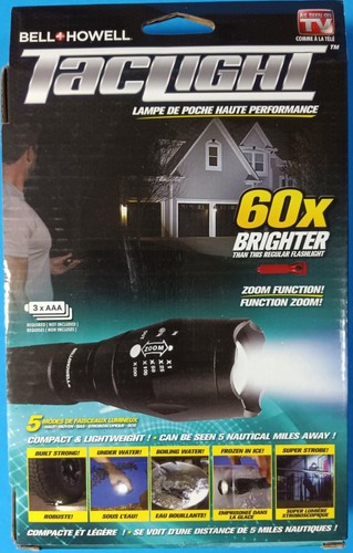 Bell + Howell 1307 Taclight High-Powered Tactical Flashlight with 5 ...