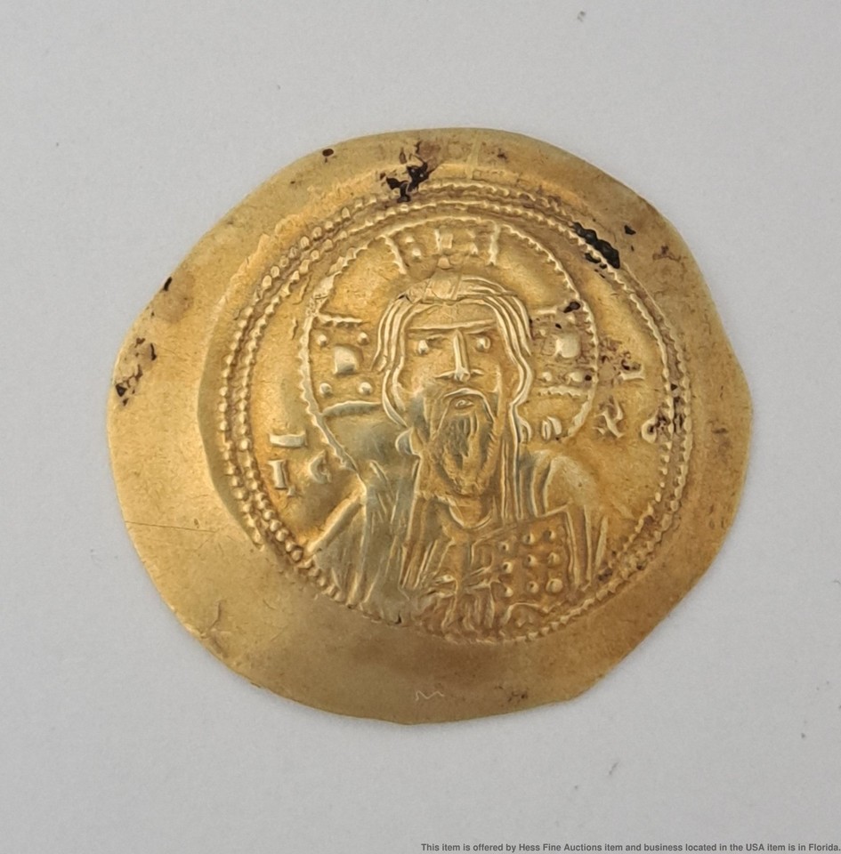 Byzantine Empire 1075 AD Michael VII Genuine Large 1000 Year Old Gold ...