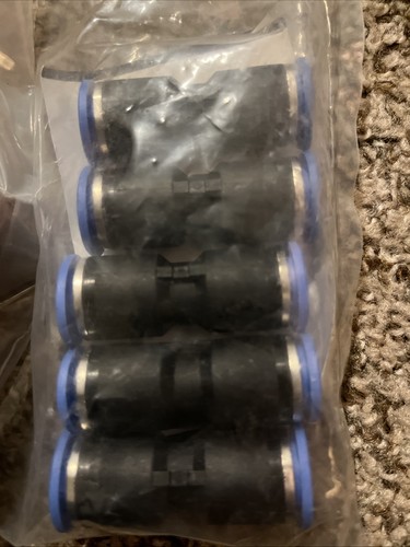 5 LOT 12mm OD Tube - Straight Union - Push to Connect Fitting | eBay