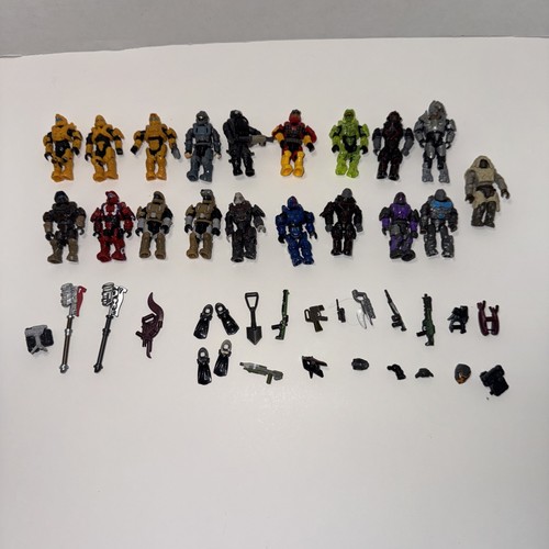 HALO MEGA BLOKS CONSTRUX LOT FIGURES / WEAPONS ACCESSORIES PARTS | eBay