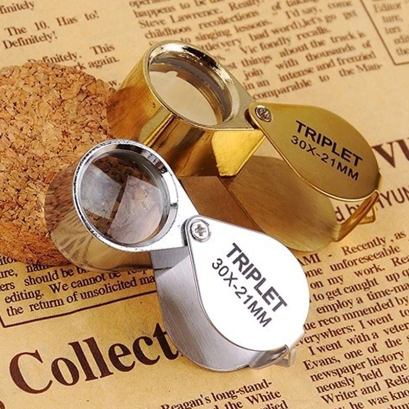 30X Jewelers Loupe Magnifier Eye Pocket Jewelry Coin Loop Magnifying ...