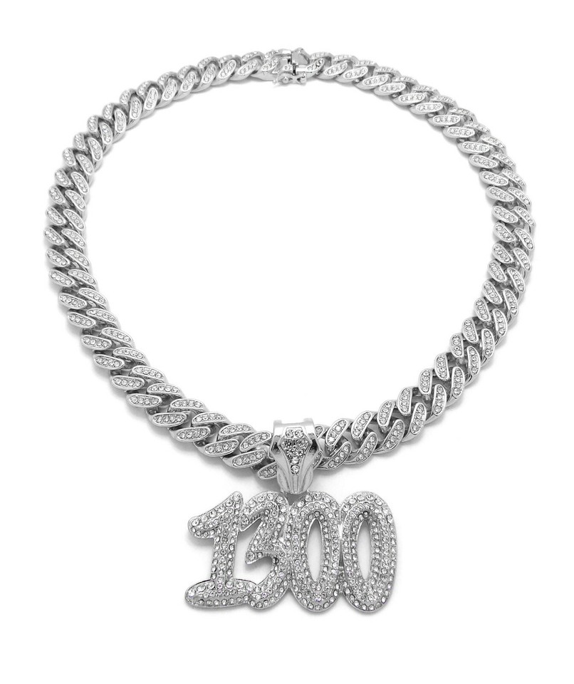 New Iced Polo-G 1300 Pendant 12mm Ice Bling Cuban Chain Hip Hop ...