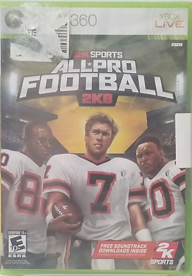 All-Pro Football 2K8 XBOX 360 Video Game Sports BRAND NEW & SEALED ...