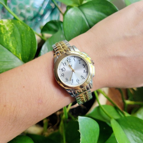 Classic Gold & Silver Stretch Watch | eBay