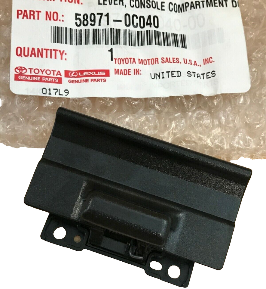16-23 TACOMA 14-21 TUNDRA CENTER CONSOLE LID LEVER 58971-0C040 GENUINE ...
