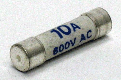 Multimeter Fuse 10A, 25.4mm x 6.3mm F10A 600V Ceramic Replacement Fuse ...