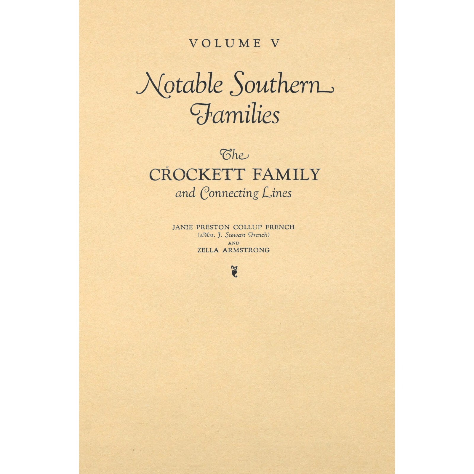 Notable Southern Families; Volume V: | eBay