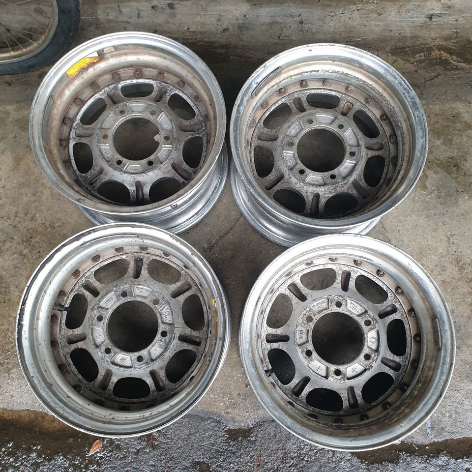 JDM 15" Wescoast Shuei wheels 139.7X6 land cruiser 4runner 4x4 bj40 lc2 ...