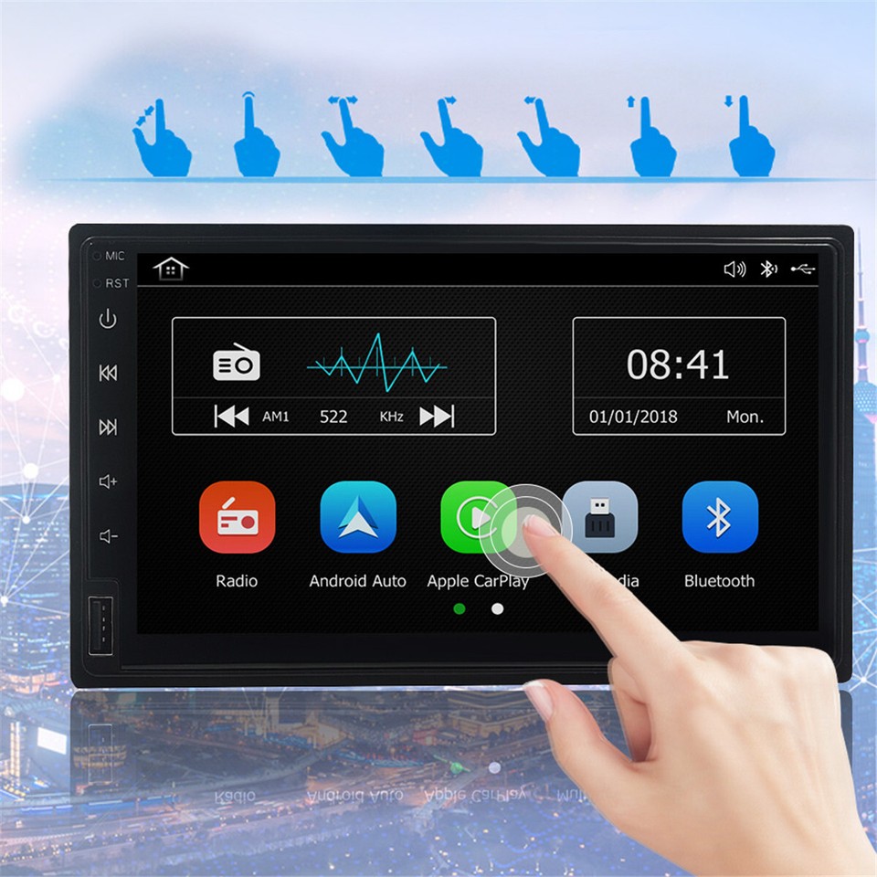 7Inch Universal Head Unit Car GPS Navi with CarPlay Android Auto ...