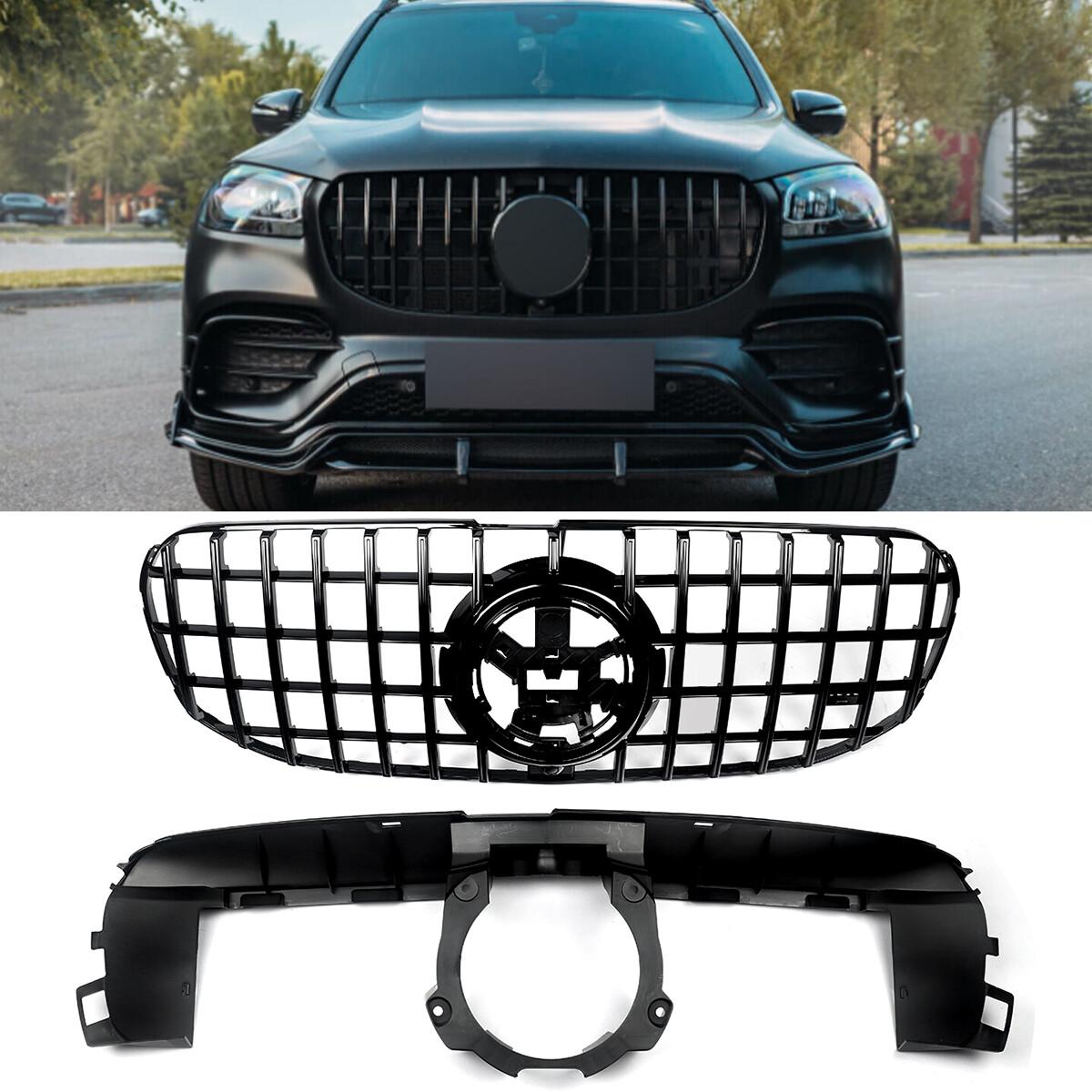 Front Grille Grill Replace For Mercedes Benz X167 GLS580 2020-2022 ...