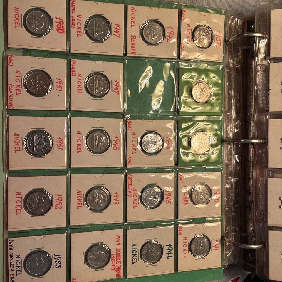 Full Vintage Rare Canadian 5 Cent Coin Collection 1923-1969 | eBay