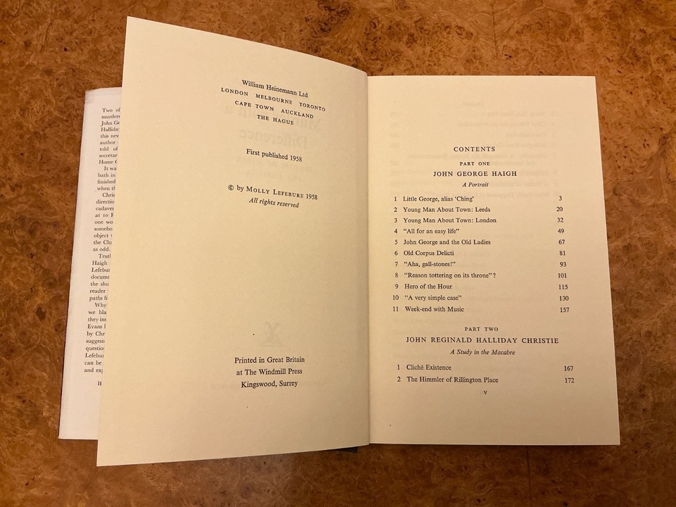 Murder with a Difference by Molly Lefebure. 1st edition 1958. | eBay UK