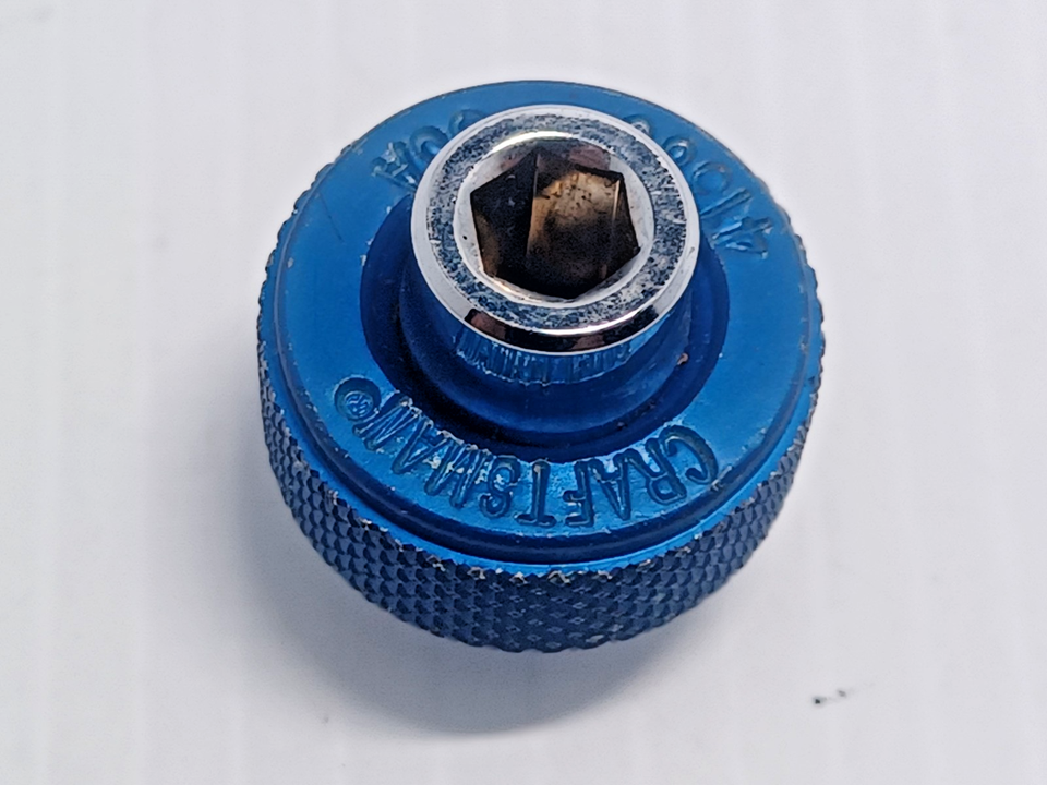 Vintage Sears Craftsman USA Blue Thumb Finger Bit Driver 1/4” 41380 ...