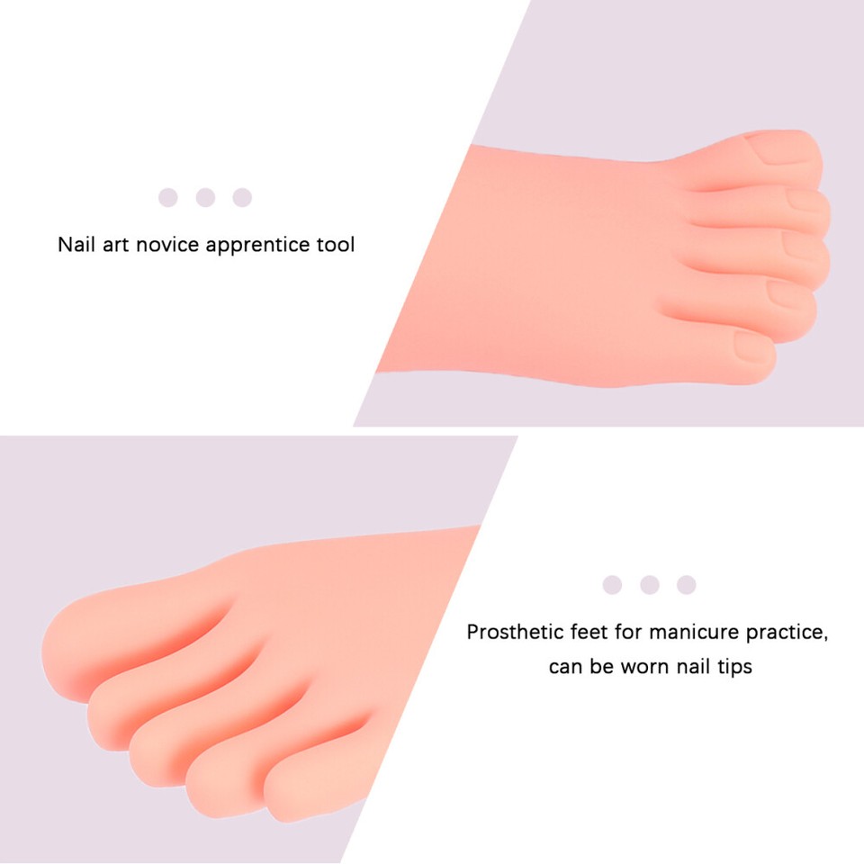 Nail Art Practice Feet Nail Art Practice Foot Manikin Foot Art Nails | eBay