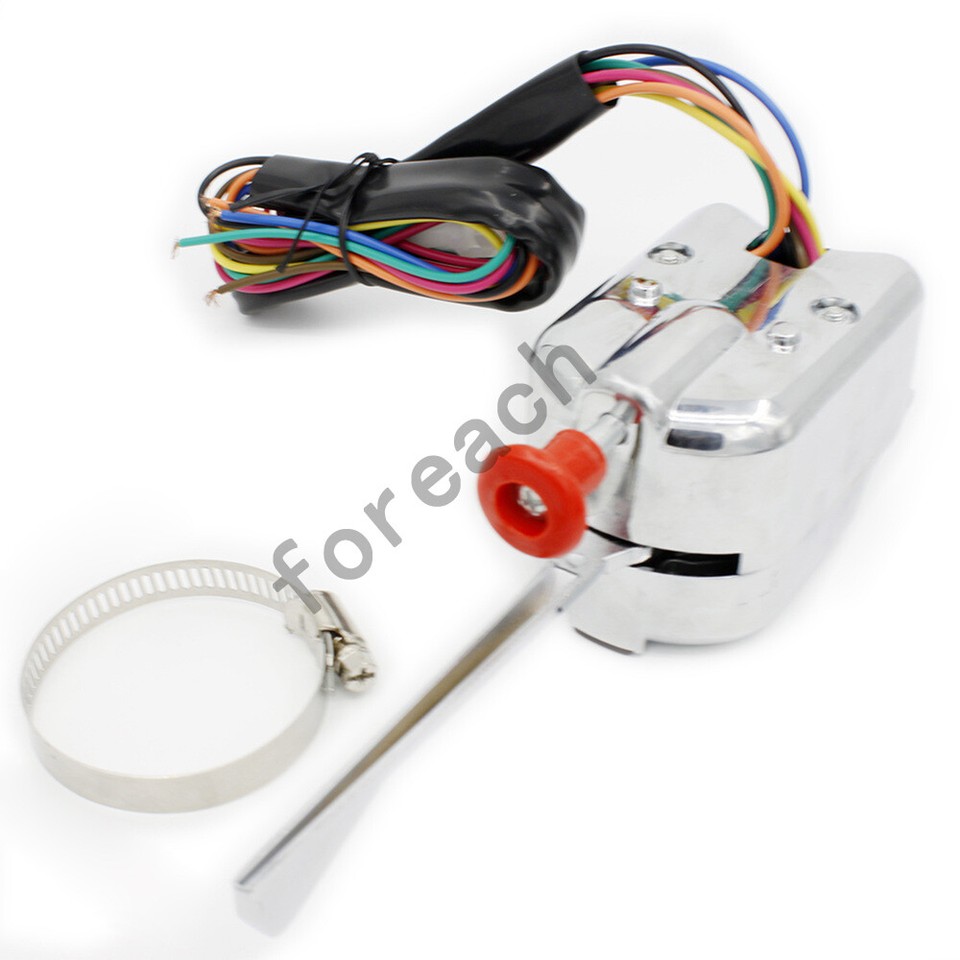 New 12V Universal Street Hot Rod Chrome Turn Signal Switch For FORD GM ...