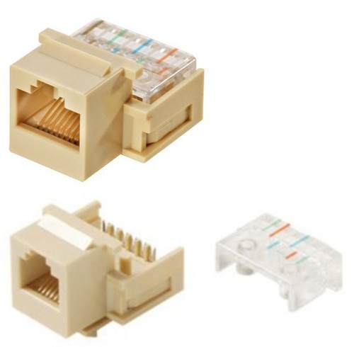 Keystone RJ11/RJ12 tooless Jack Phone/Telephone for 6wire/4wire 6P6C ...