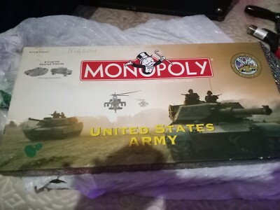 Vintage Monopoly United States Army Edition Board Game 2002 PB/Hasbro ...