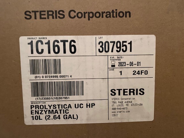 STERIS 1C16T6 Prolystica Enzyme Cleaner 10 Liter EXP 08/01/2025 for ...