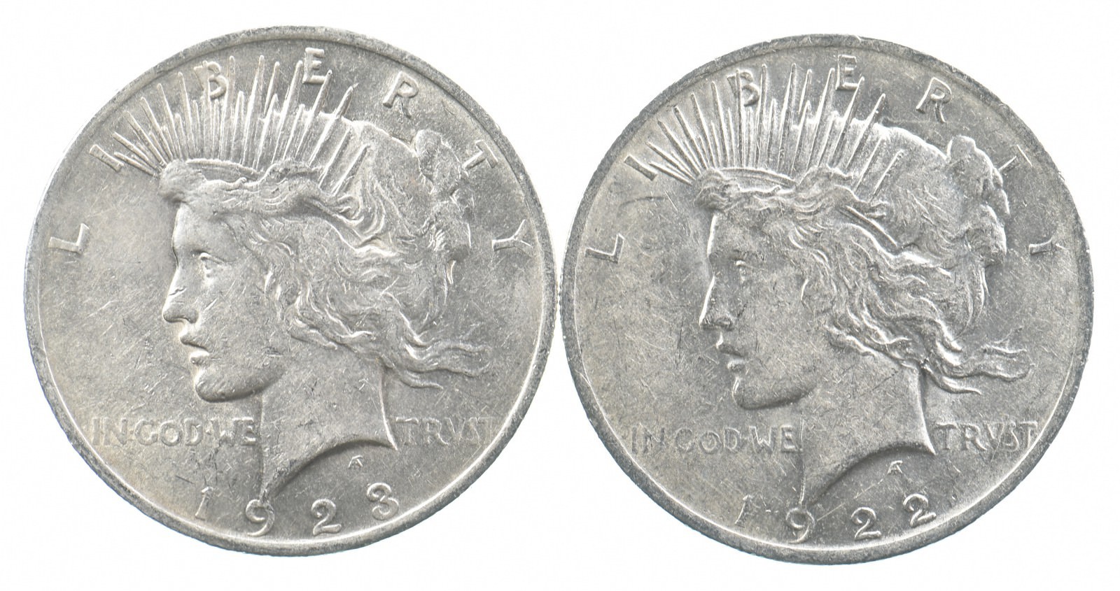 1923 & 1922 Peace Silver Dollar $1 Bullion Collection Lot *192 | eBay