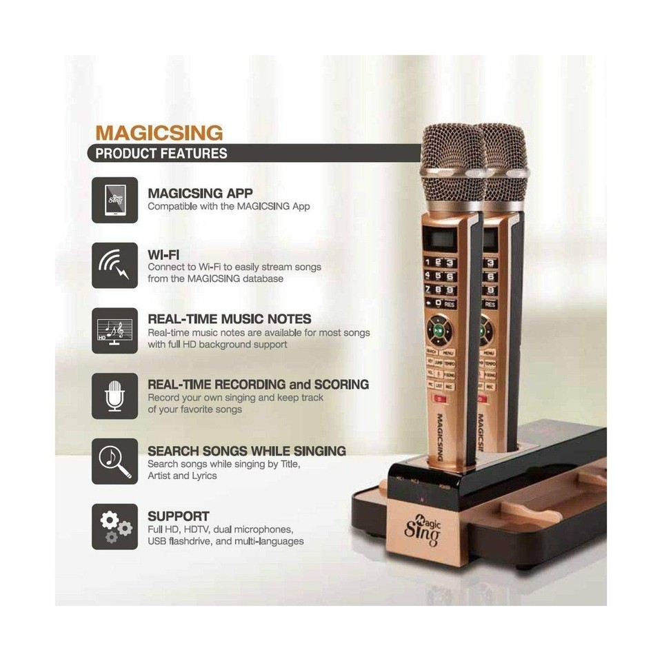 2020 Magic Sing E5+ 5145 Tagalog English Songs + WiFi Karaoke Two ...