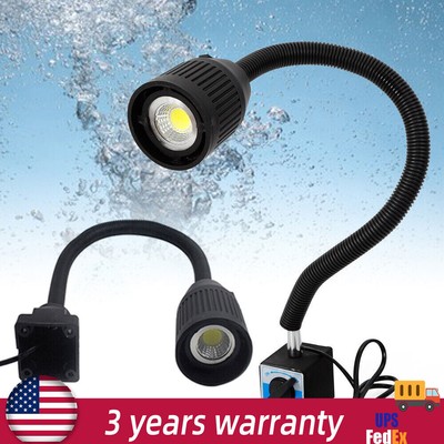 5W LED Lathe Work Light Magnetic Base Flexible Arm Lamp For CNC Milling ...