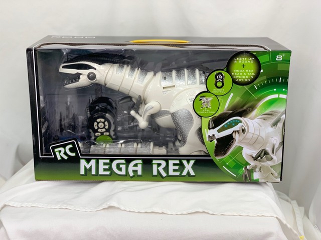 Robo RC Mega Rex Remote Control Dinosaur Lights up Roars Realistic ...