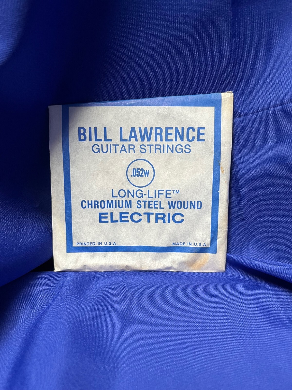 Bill Lawrence 4 Long-Life Chromium Steel Wound .052 Electric Guitar ...