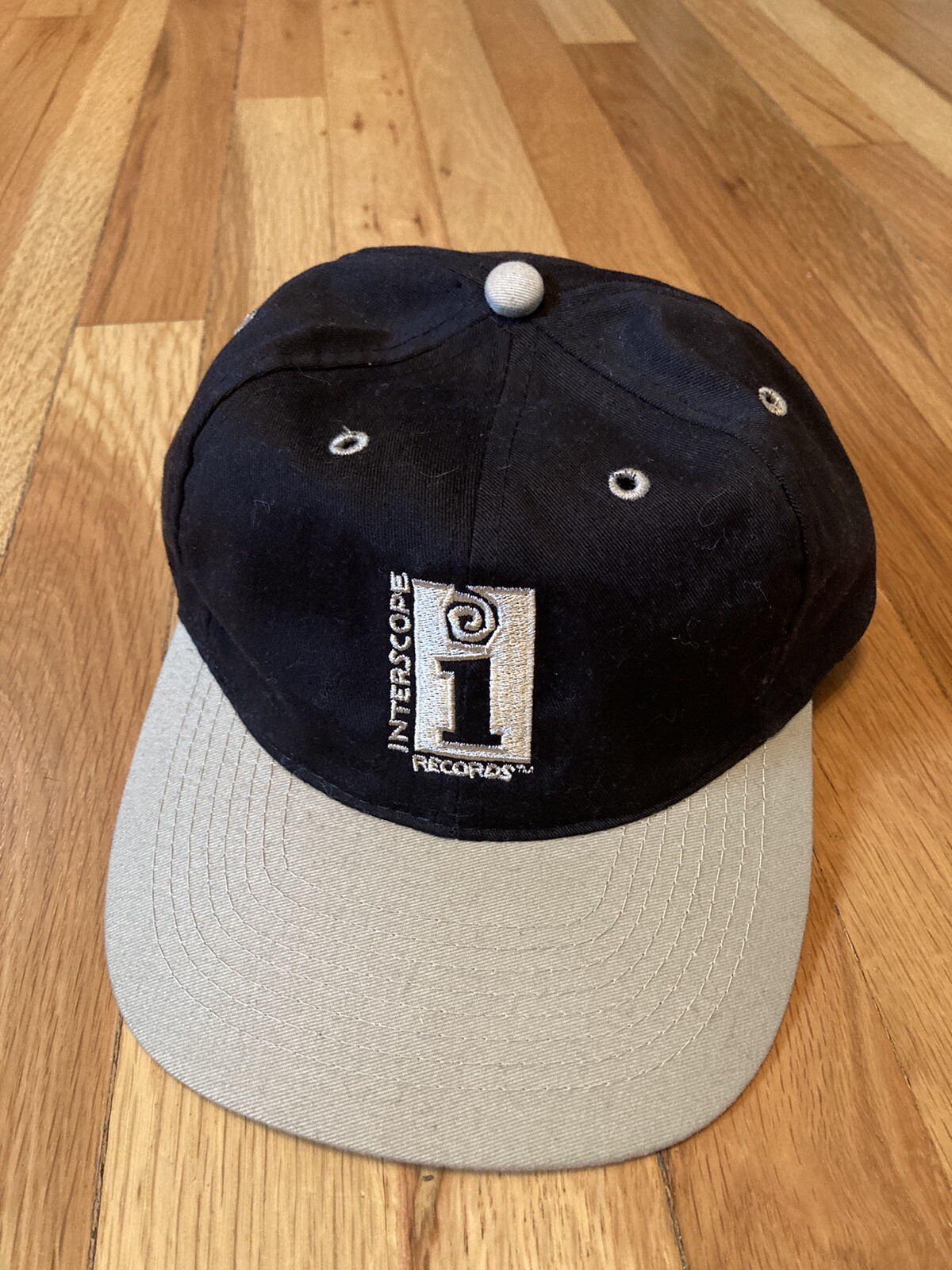 VTG Interscope Records Hat Cap Snapback Black Gold 2p… - Gem