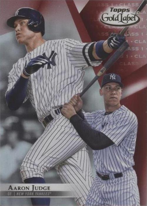 2018 Topps Gold Label - Aaron Judge #2 Class 1 Red /75 for sale online ...