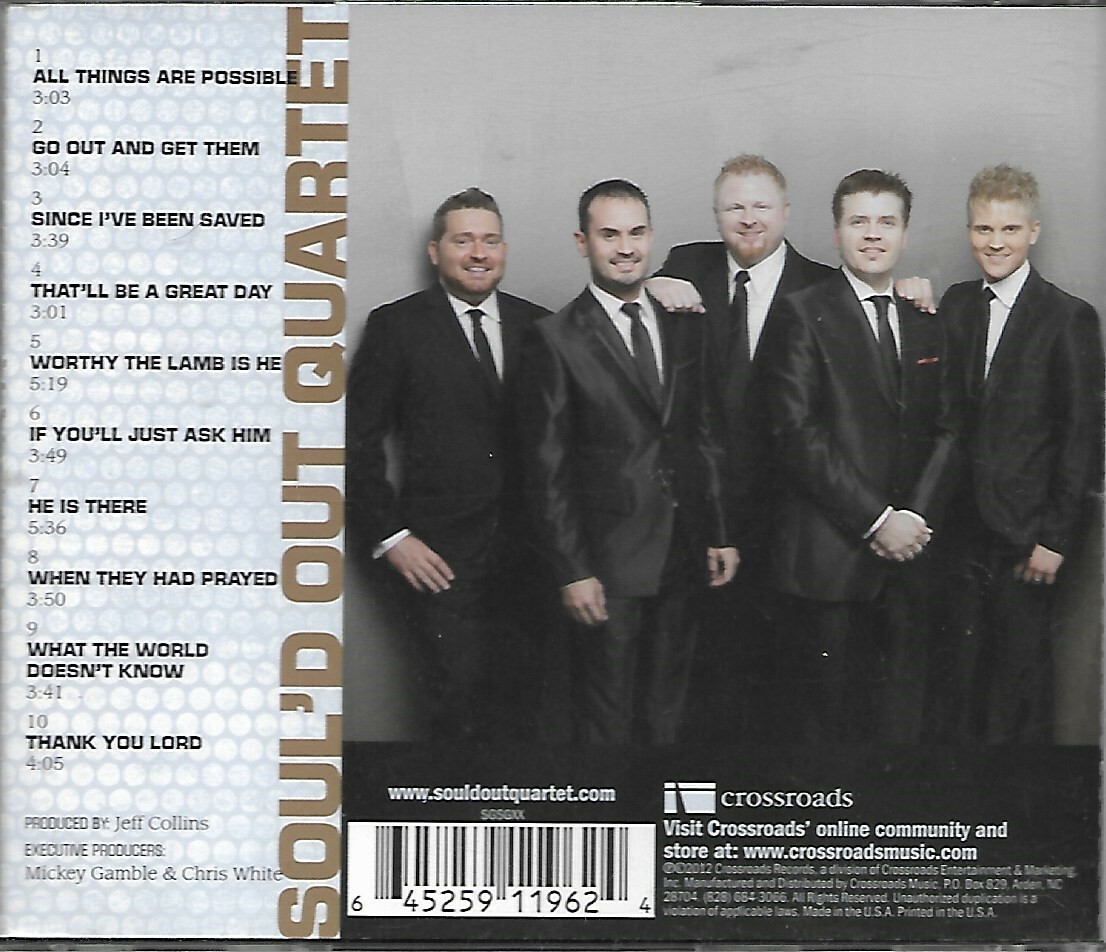 SOUL'D OUT QUARTET......"WHAT THE WORLD DOESN'T KNOW"........BRAND NEW ...