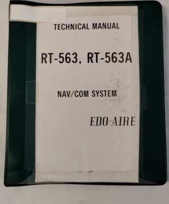 Edo-Aire RT-563, RT-563A NAV/COM System Technical Manual-Original | eBay