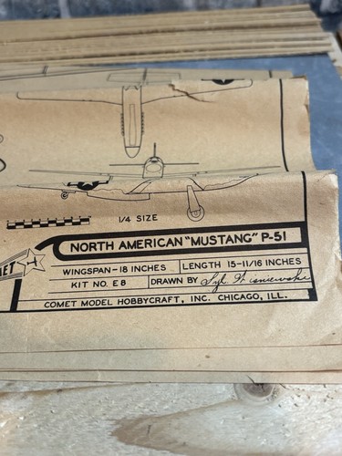 VTG Comet's Amazing Flying Model Plane P5 Lightning - Complete Kit | eBay