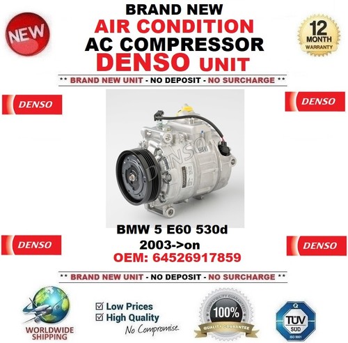 DENSO AIR CONDITION AC COMPRESSOR for BMW 5 E60 530d 2003->on OEM ...