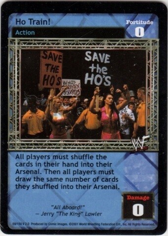 WWE: Ho Train! [Played] card type Actions Raw Deal Wrestling WWF | eBay