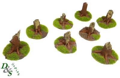 Wargames Scenery Scatter Terrain Resin Tree Stump Bases Warhammer 40K ...