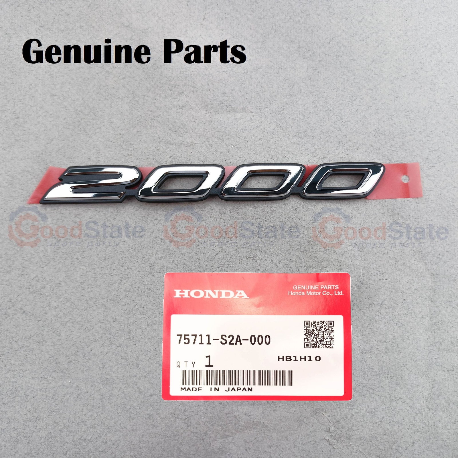 GENUINE Honda S2000 2000-2009 Fender Side Emblem Badge | eBay