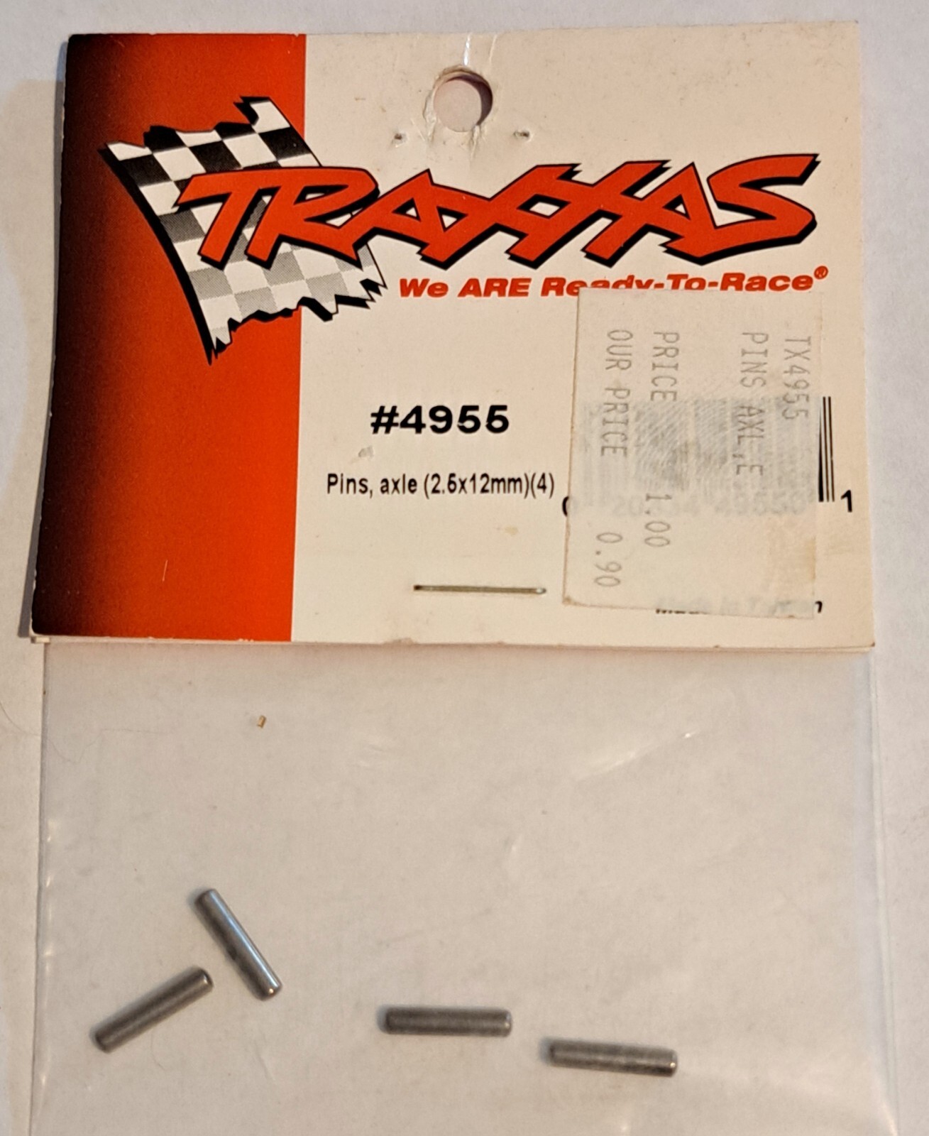 Original TRAXXAS RC Truck Car Part #4955 Axle Pins 2.5x12mm (4) New Old ...