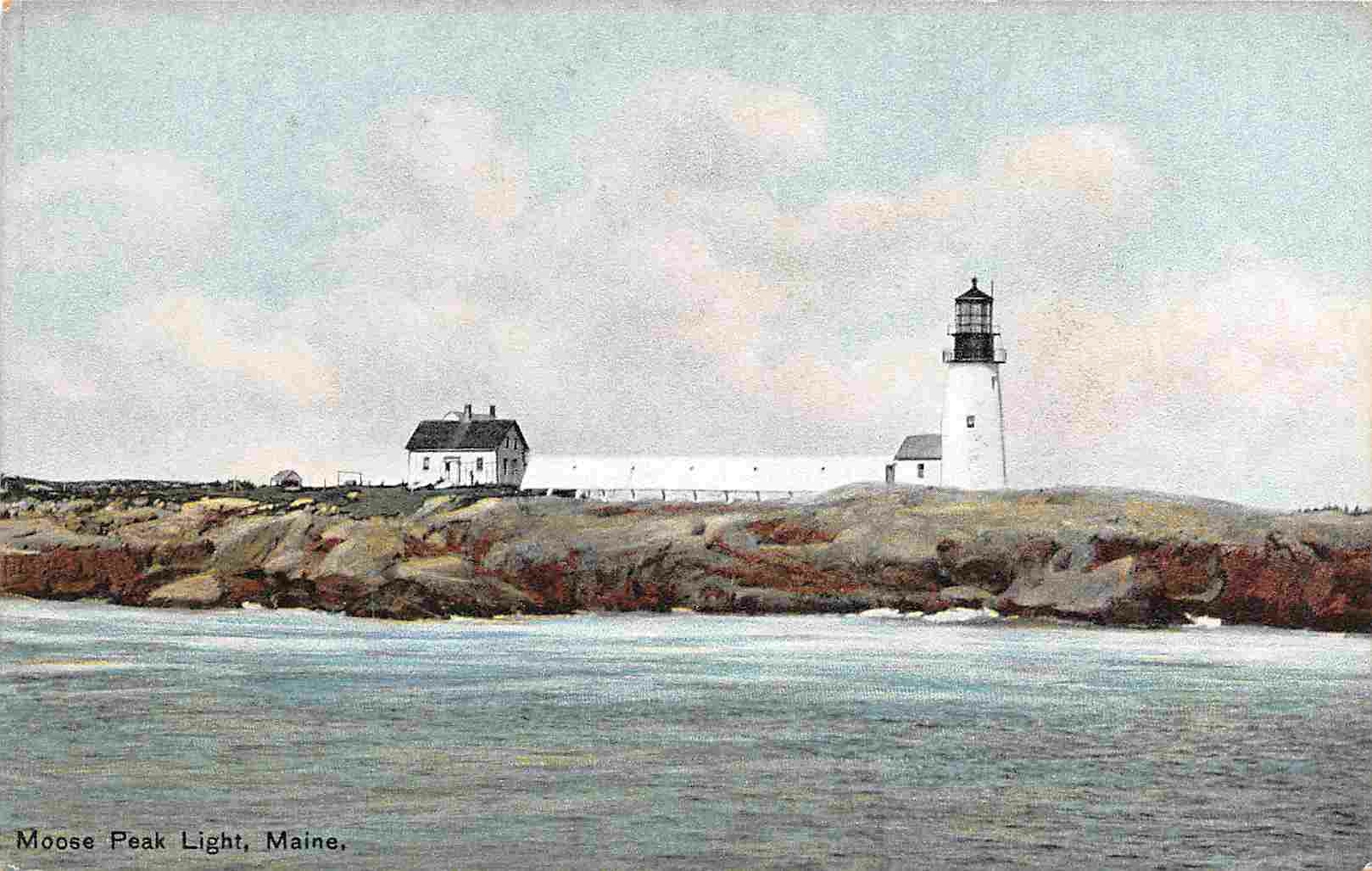 Moose Peak Lighthouse Maine 1910c postcard | eBay